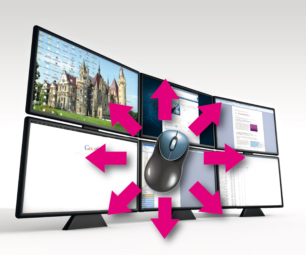 CrossDisplay-Switching or Crossing borders by mouse