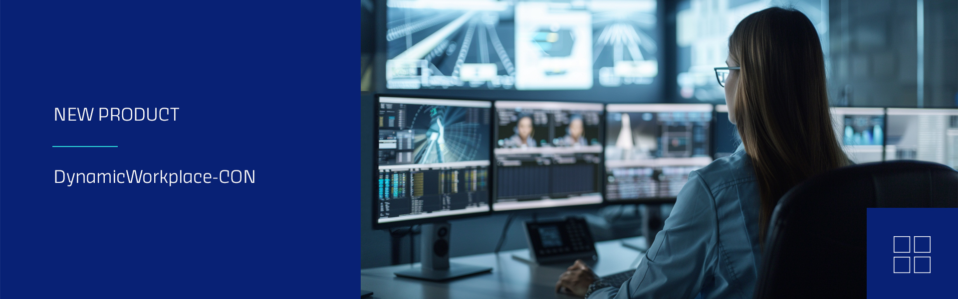 DynamicWorkplace-CON - Innovative multi-viewing workplace module